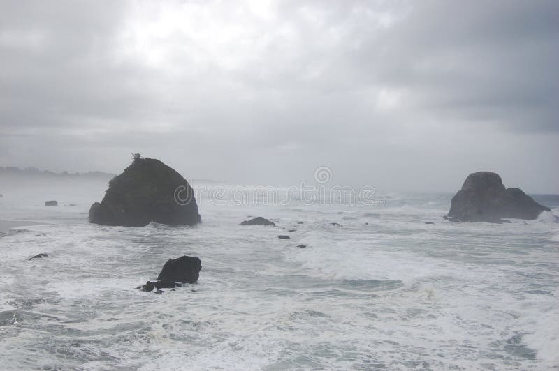 Overcast at the ocean stock image. Image of colorful - 43979851