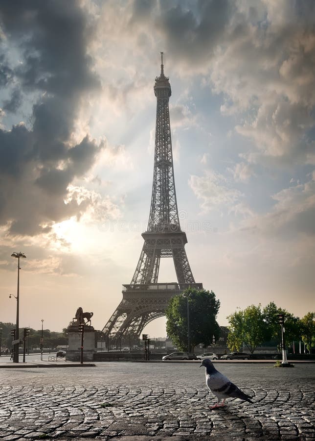 Overcast in Paris stock image. Image of overcast, famous - 88277067