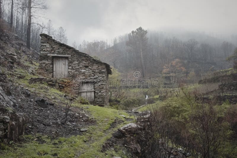 Overcast shale mountains stock photo. Image of beautiful - 194414116