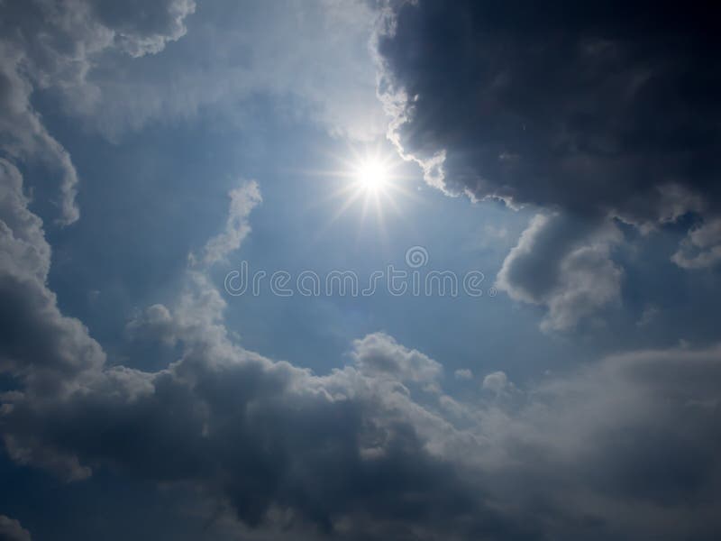 The Sky Is Overcast The Sun Shining There Are A Cloud In The Sky And ...
