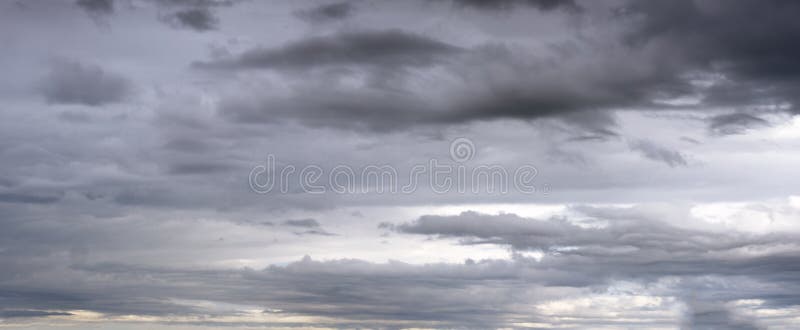 Overcast Sky Background with Clouds Stock Photo - Image of fleecy ...