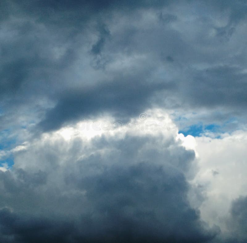 Overcast Sky With Storm Clouds Stock Photo - Image of natural, climate ...