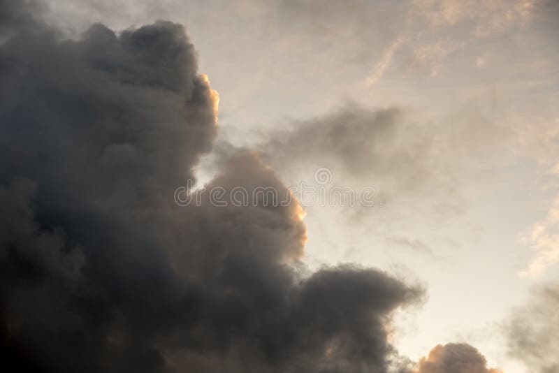 Overcast Sky. Dark and Light Clouds Stock Image - Image of background ...