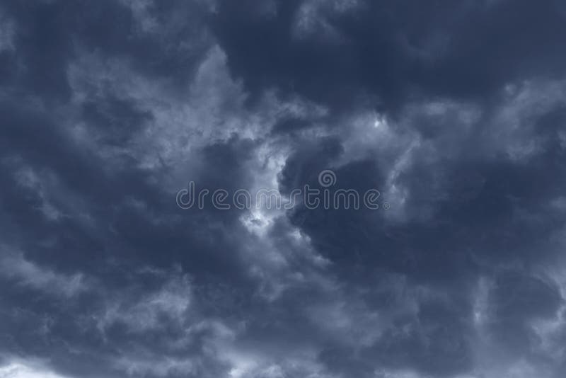 Dark Storm Clouds before Rain. Stock Photo - Image of meteorology ...