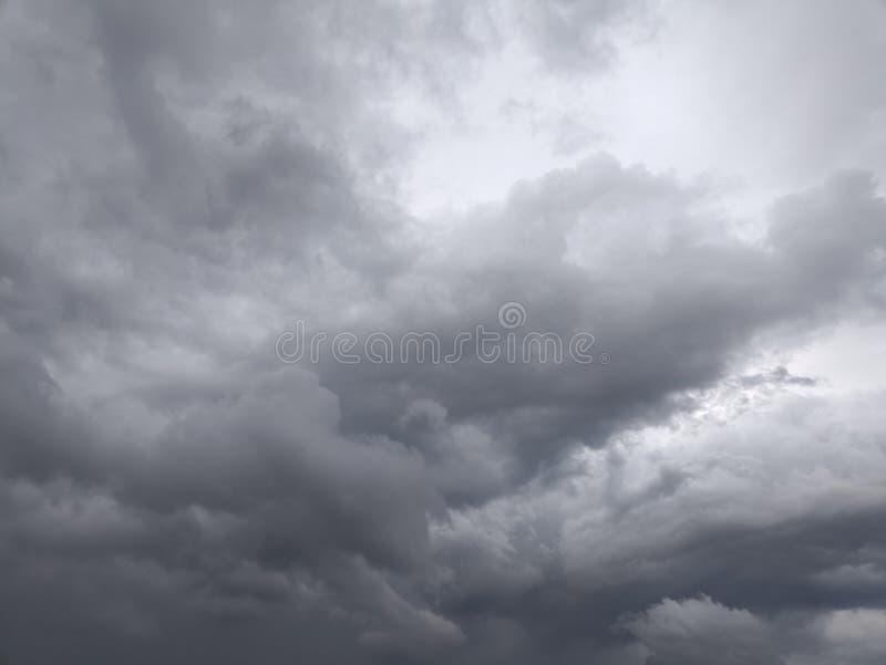 An Overcast Sky with Dense Clouds Stock Image - Image of forced, city ...