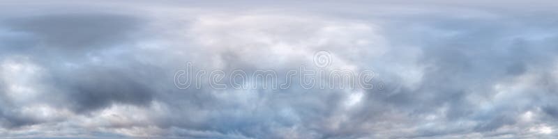 Overcast Sky with Evening Clouds As Seamless Hdri 360 Panorama with ...