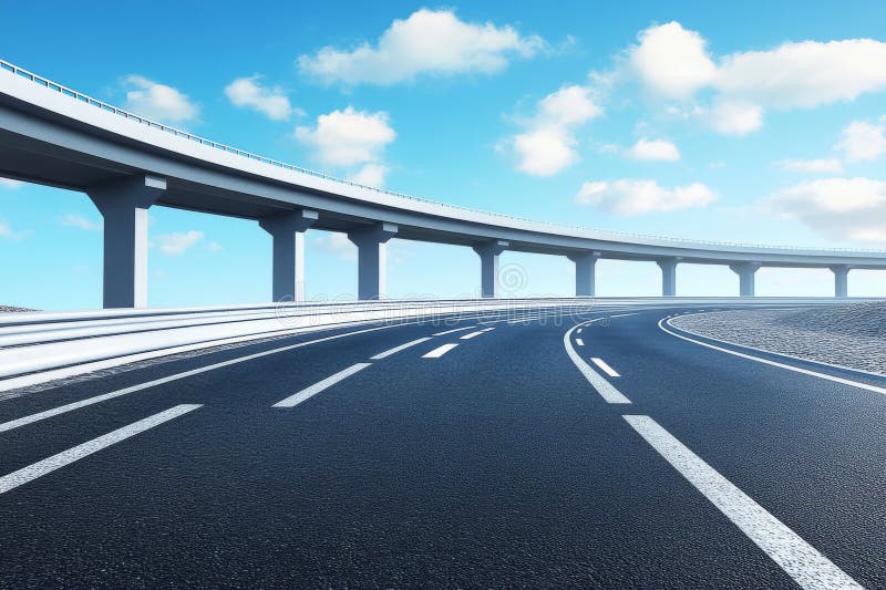 In the Overcast Sky, a Futuristic Bridge Constructed Using Magnetic ...