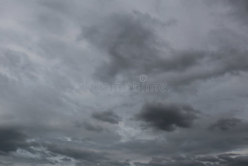 Overcast Sky of Rain Clouds Forming in the Sky in Concept of Climate ...