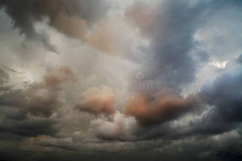Overcast sky at sunset stock photo. Image of gloomy, meteorology - 70298740