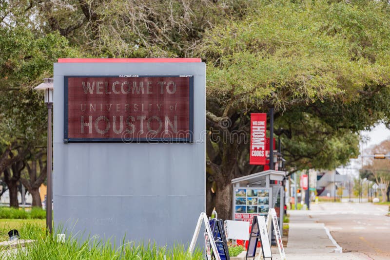 Overcast View of the Campus of University of Houston Editorial Stock ...