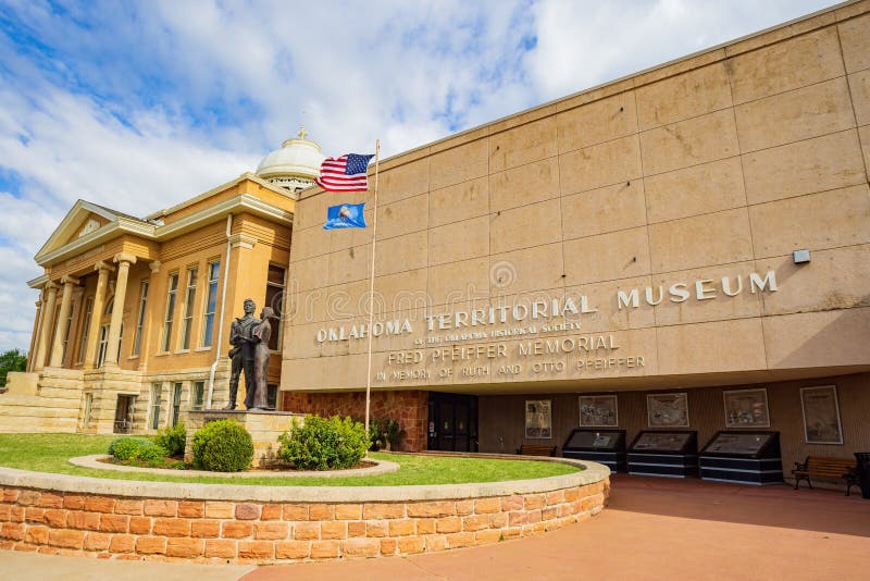 Overcast View of the Carnegie Library and Oklahoma Territorial Museum ...