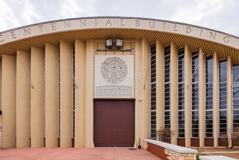 Overcast View of Centennial Building Oklahoma State Fair Grounds ...