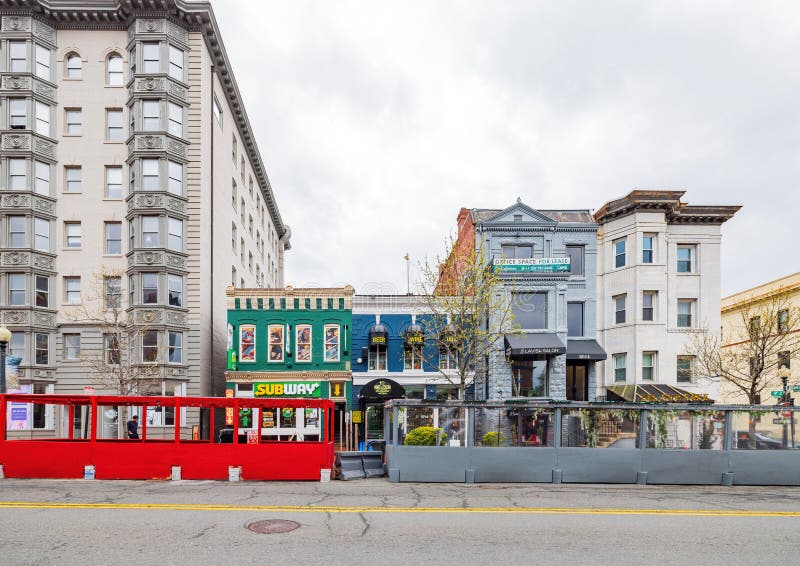Overcast View of Curbside Restaurant Editorial Image - Image of travel ...
