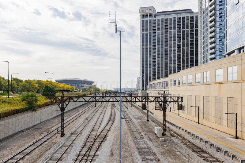 Overcast View of the Downtown Cityscape Stock Photo - Image of outdoor ...