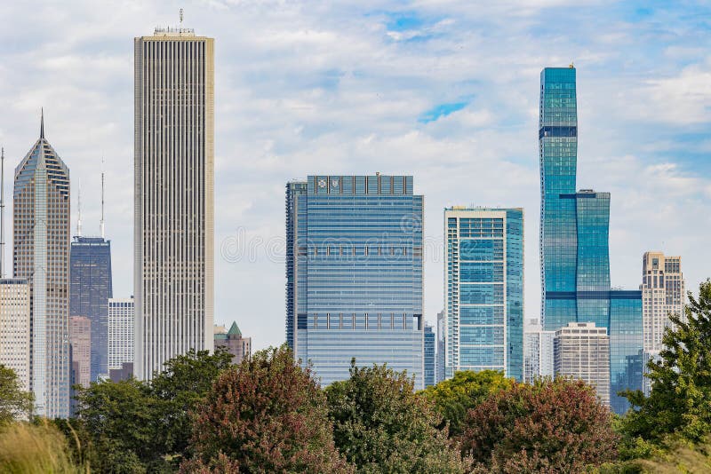 Overcast View of the Downtown Cityscape Editorial Image - Image of ...