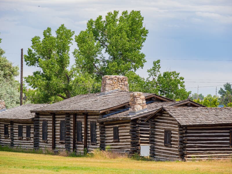Overcast View of the Fort Caspar Museum Editorial Stock Photo - Image ...