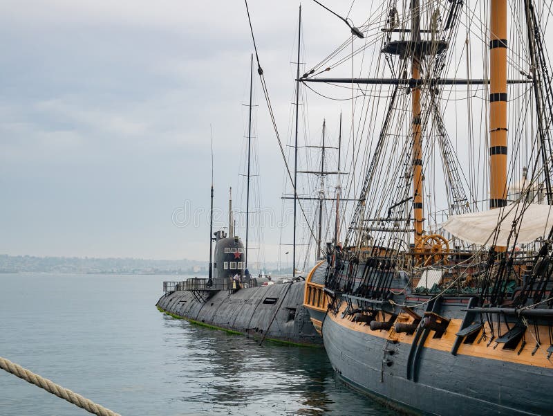 HMS Surprise at the San Diego Maritime Museum Editorial Photo - Image ...