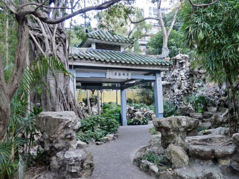 Overcast View of the Lou Lim Ieoc Garden Editorial Stock Photo - Image ...