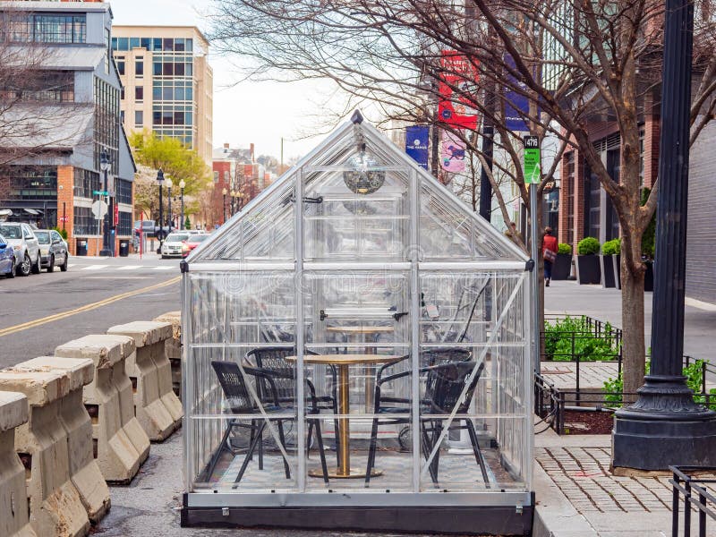 Overcast View of Modern Curbside Restaurant Editorial Stock Photo ...