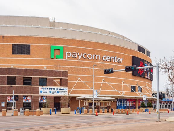Overcast View of the Paycom Center Editorial Stock Photo - Image of ...
