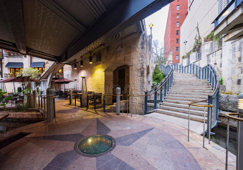 Overcast View of the Riverwalk Editorial Stock Image - Image of ...