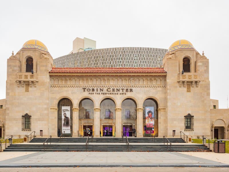 Overcast View of the Tobin Center for the Performing Arts Editorial ...