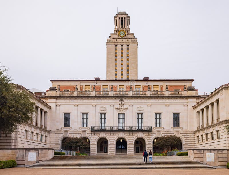 Overcast View of the UT Tower of University of Texas at Austin ...