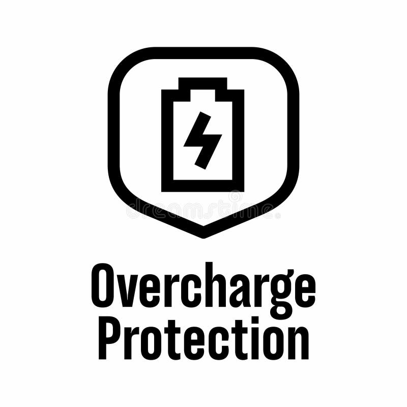 Overcharge Protection Vector Information Sign Stock Vector ...