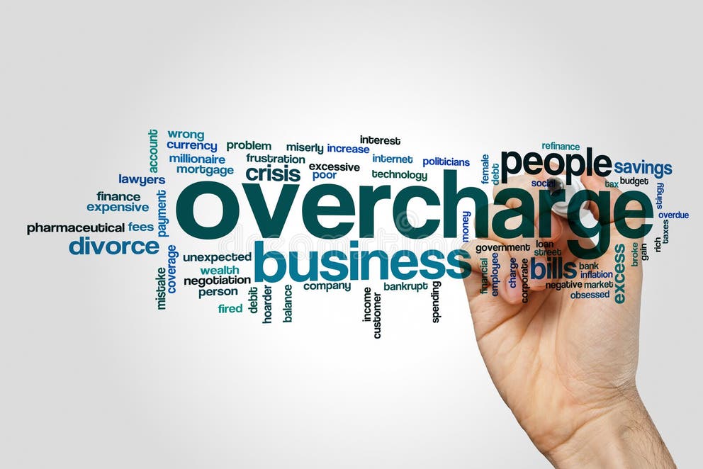 Overcharge word cloud stock photo. Image of money, bills - 88380546
