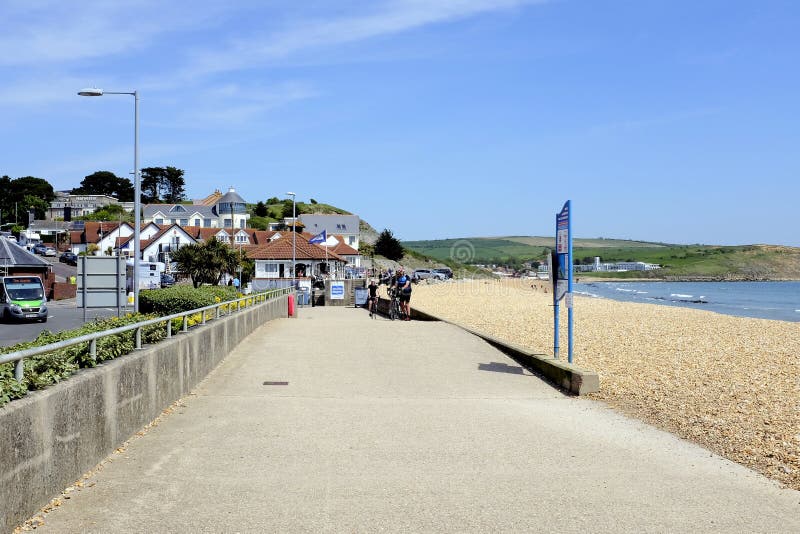Plage D'Overcombe, Weymouth, Dorset Photo stock éditorial - Image du ...