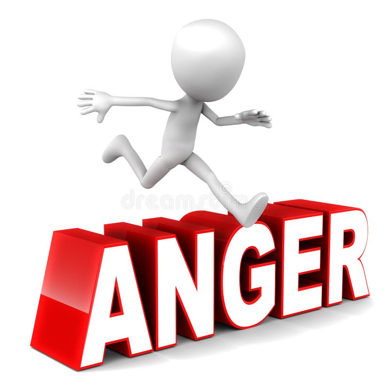 Overcome anger stock illustration. Illustration of rage - 28582749