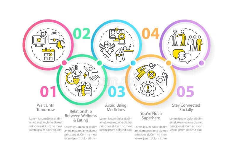 Overcome Employees Overload Infographic Template Stock Vector ...