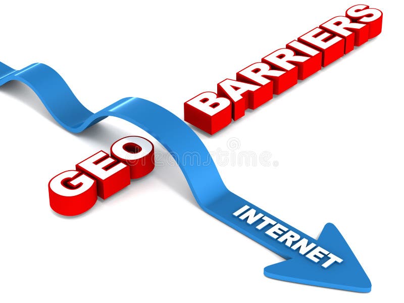 Overcome geo barriers stock illustration. Illustration of border - 32572831