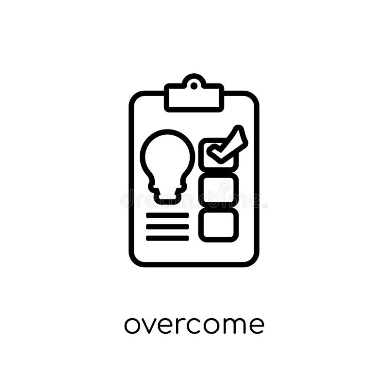 Overcome Icon from Collection. Stock Vector - Illustration of leader ...