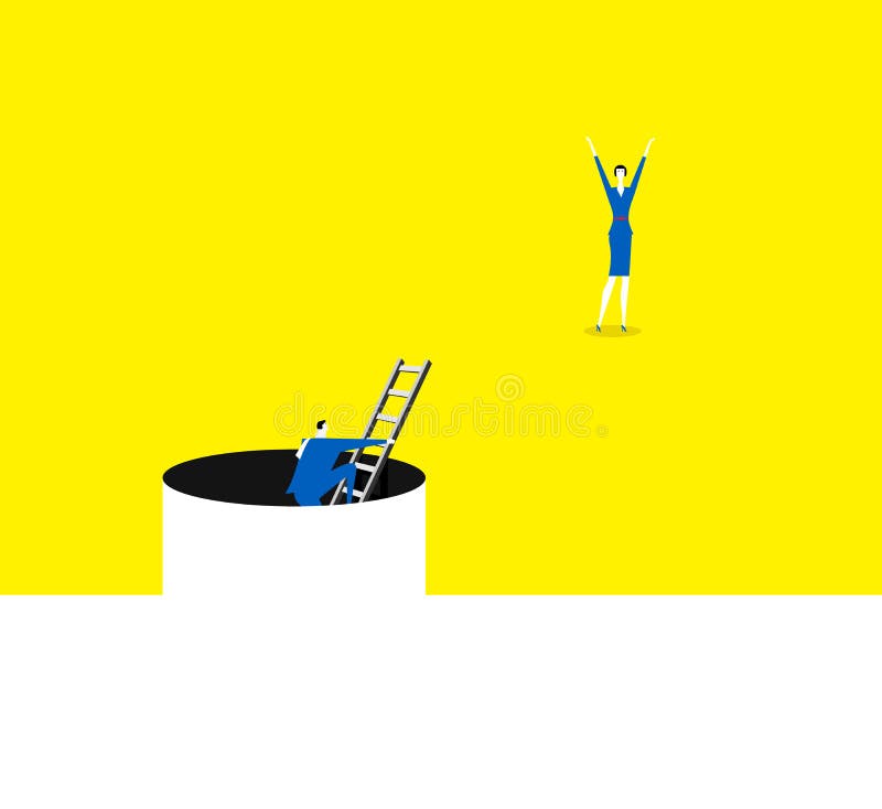 Overcoming Adversity stock illustration. Illustration of gloves - 29229758