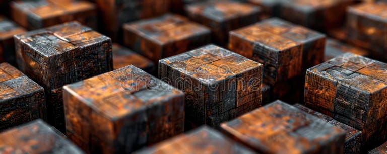 Overcoming Obstacles Together Rusty Blocks Represent the Strength of ...