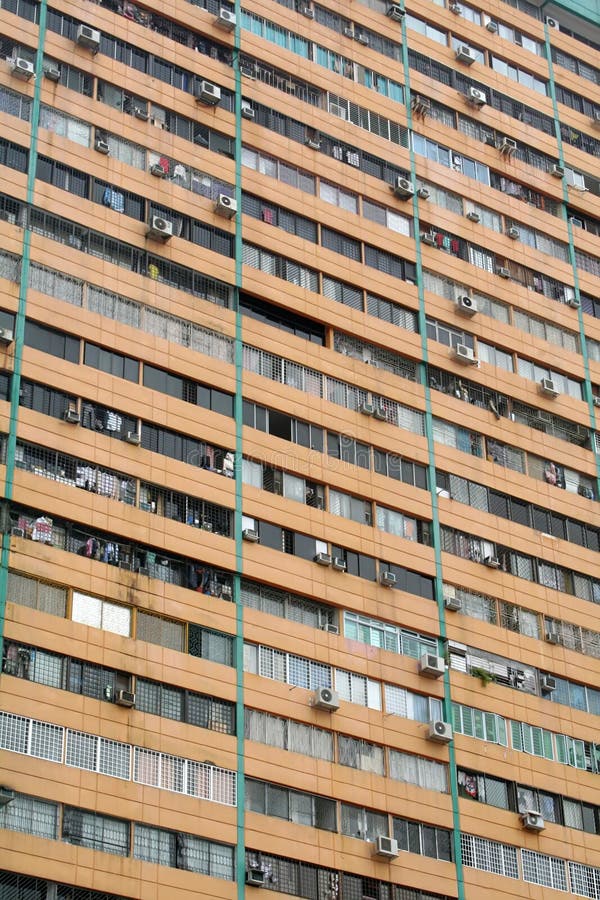 Overcrowding Cramped Quarters in a Slum Poverty Stock Photo - Image of ...