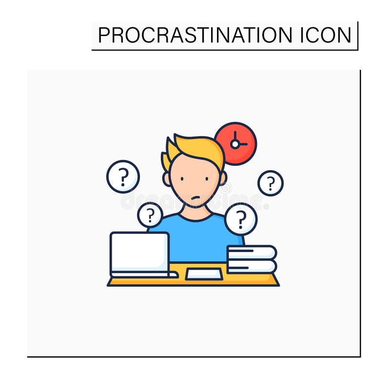 Procrastination Symbol Stock Illustrations – 1,067 Procrastination ...