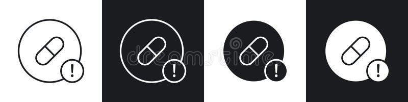 Overdose icon stock vector. Illustration of health, toxic - 341313578