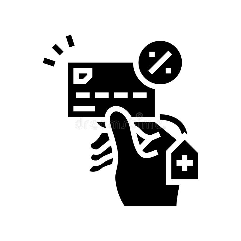 Overdraft Payment Glyph Icon Vector Illustration Stock Vector ...