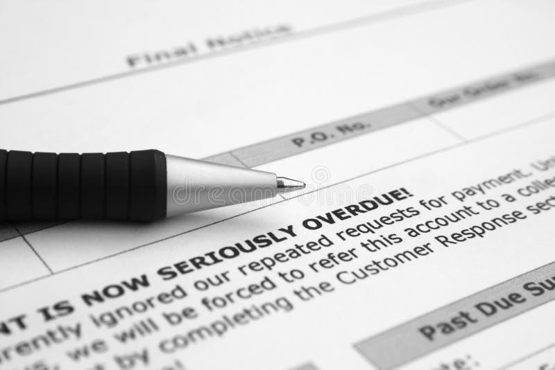 Overdue Bill stock photo. Image of heat, money, unpaid - 3809566