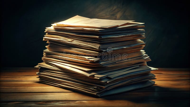 Overdue Bills and Mail Pile a Visual Representation of Financial ...