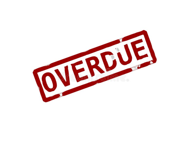 Overdue ink stamp stock illustration. Illustration of overdue - 165273