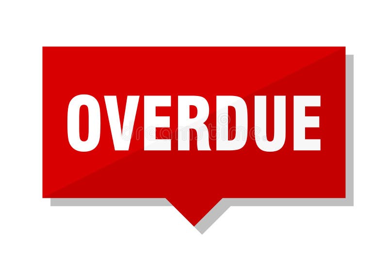 Overdue price tag stock vector. Illustration of seal - 118867453