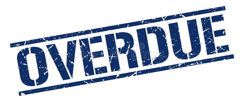 Overdue stamp stock vector. Illustration of rubber, insignia - 122022069