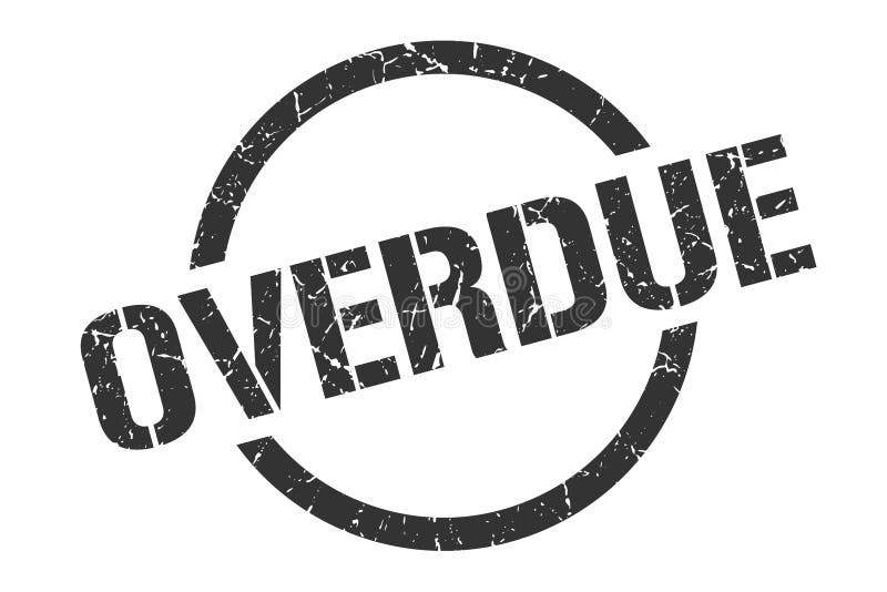 Overdue Round Ribbon Isolated Label. Overdue Sign Stock Vector ...
