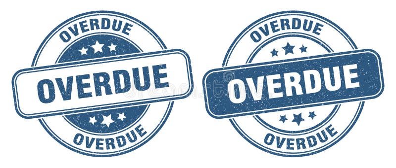 Overdue stamp stock vector. Illustration of square, template - 125009879