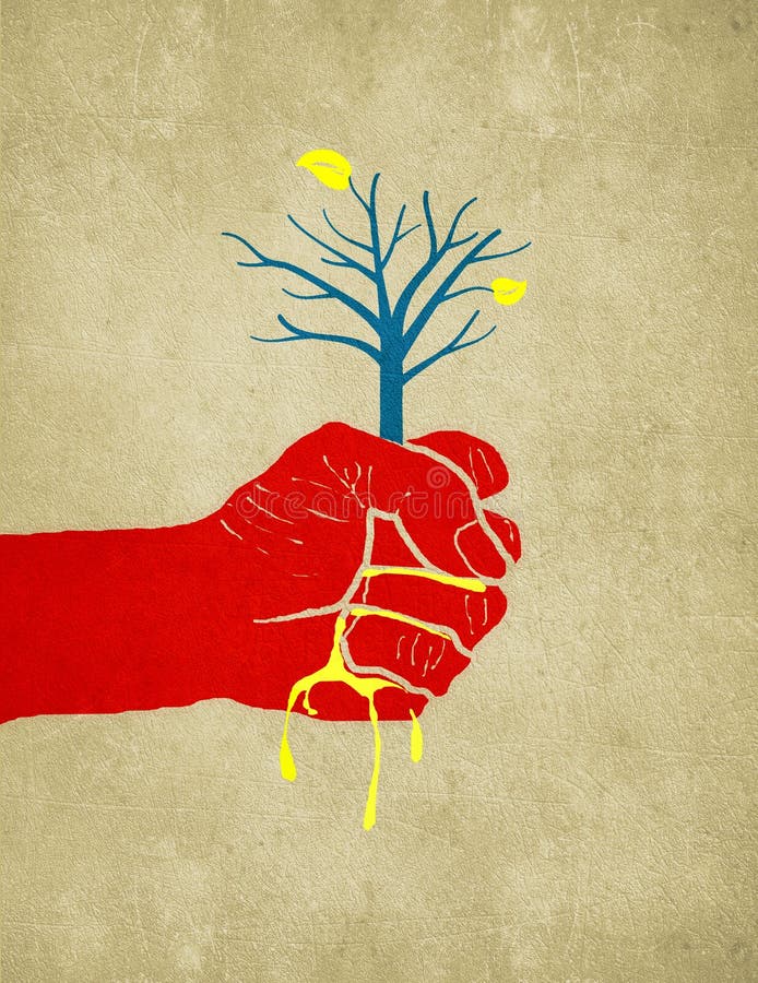 Overexploitation of Natural Resources Stock Illustration - Illustration ...