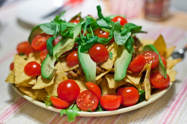 Overfilled plate of food stock image. Image of salad - 16582169