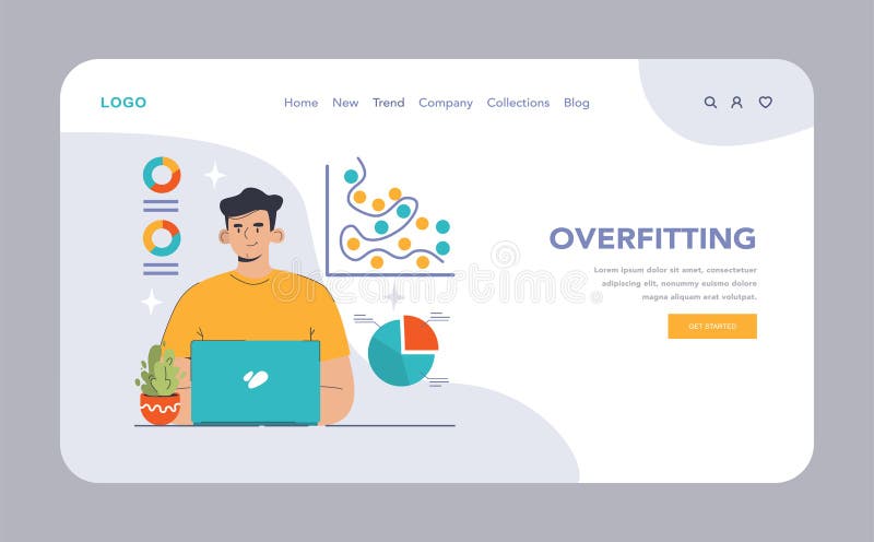 Overfitting in Data Analysis Concept Stock Vector - Illustration of ...
